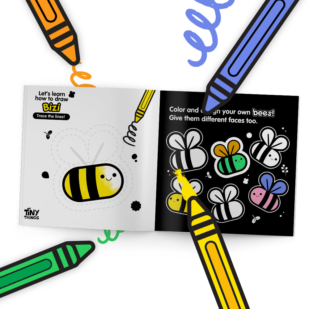 Tiny Things Coloring & Activity Book with Bizi The Busy Bee – Tiny Buds ...