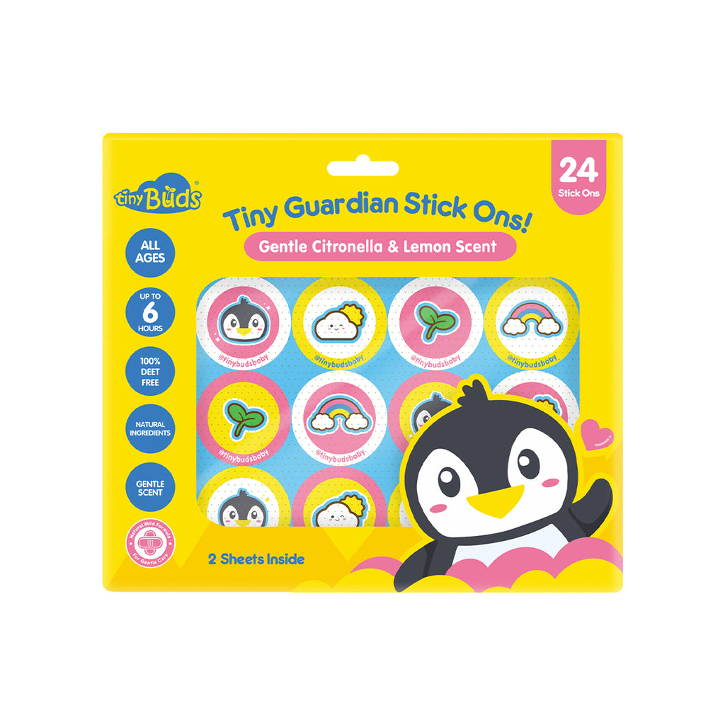 Tiny Buds Tiny Guardian Stick Ons Gentle Citronella and Lemon Scent (2 ...