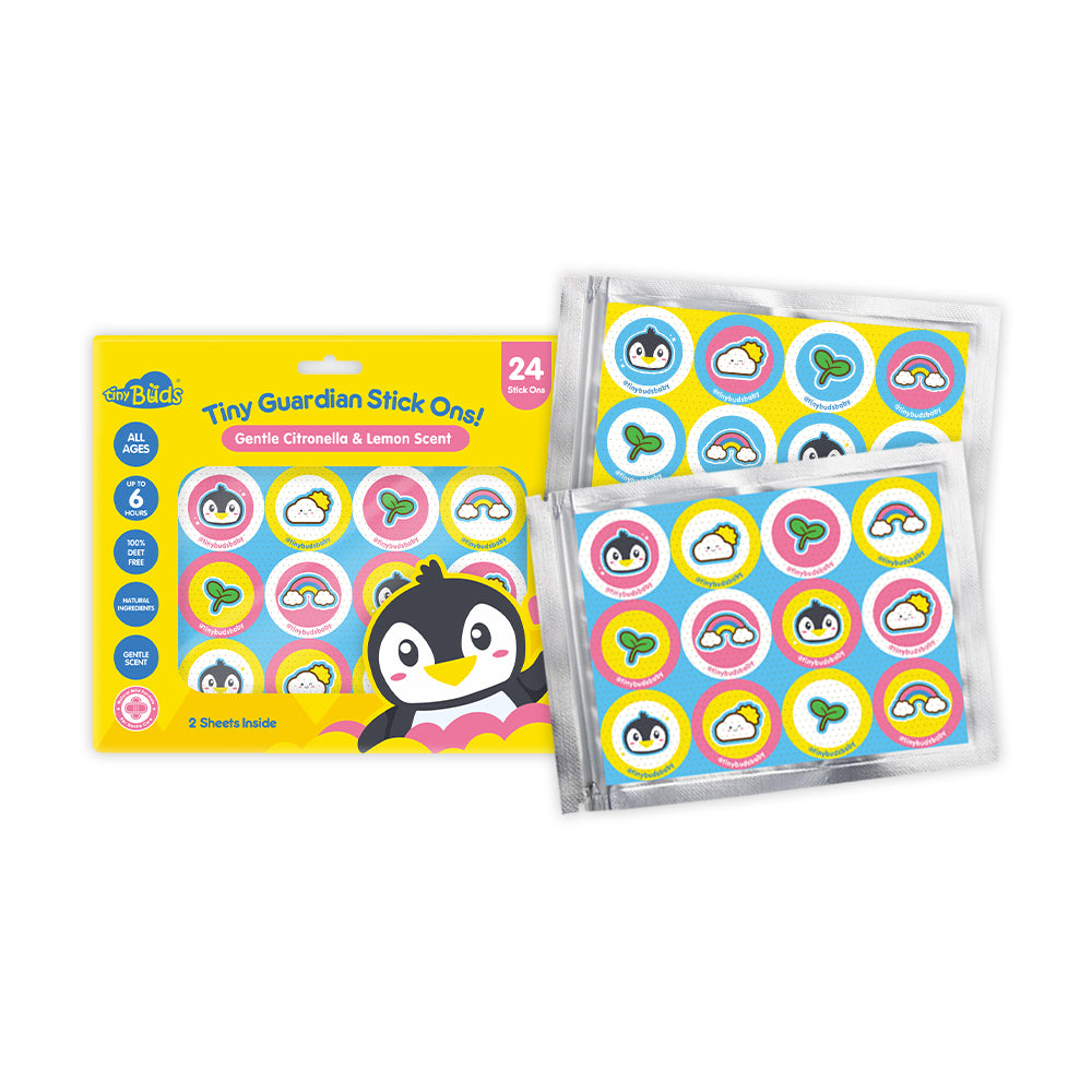 Tiny Buds Tiny Guardian Stick Ons Gentle Citronella and Lemon Scent (2 ...