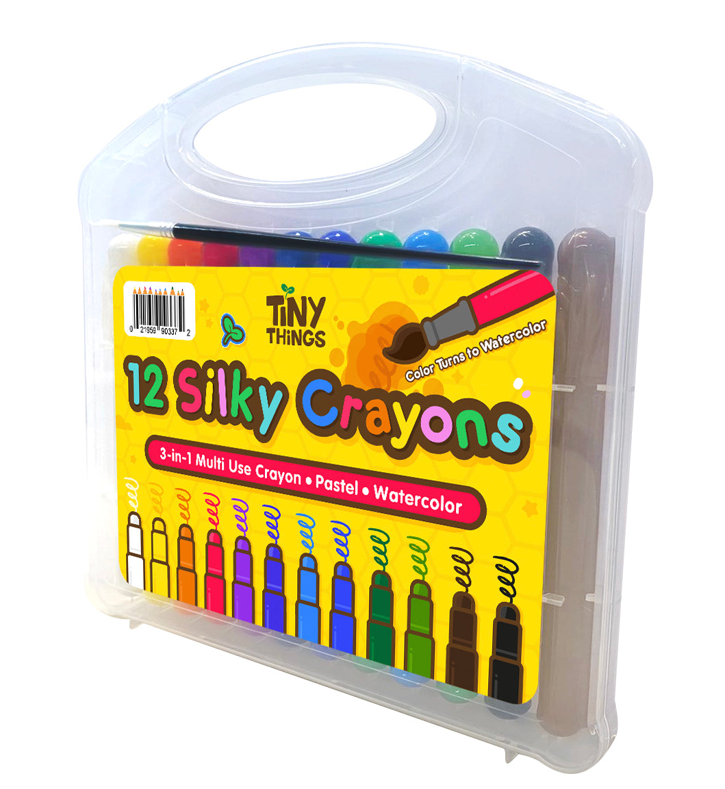 Tiny Things Silky Crayons (12 Colors) – Tiny Buds Baby Naturals
