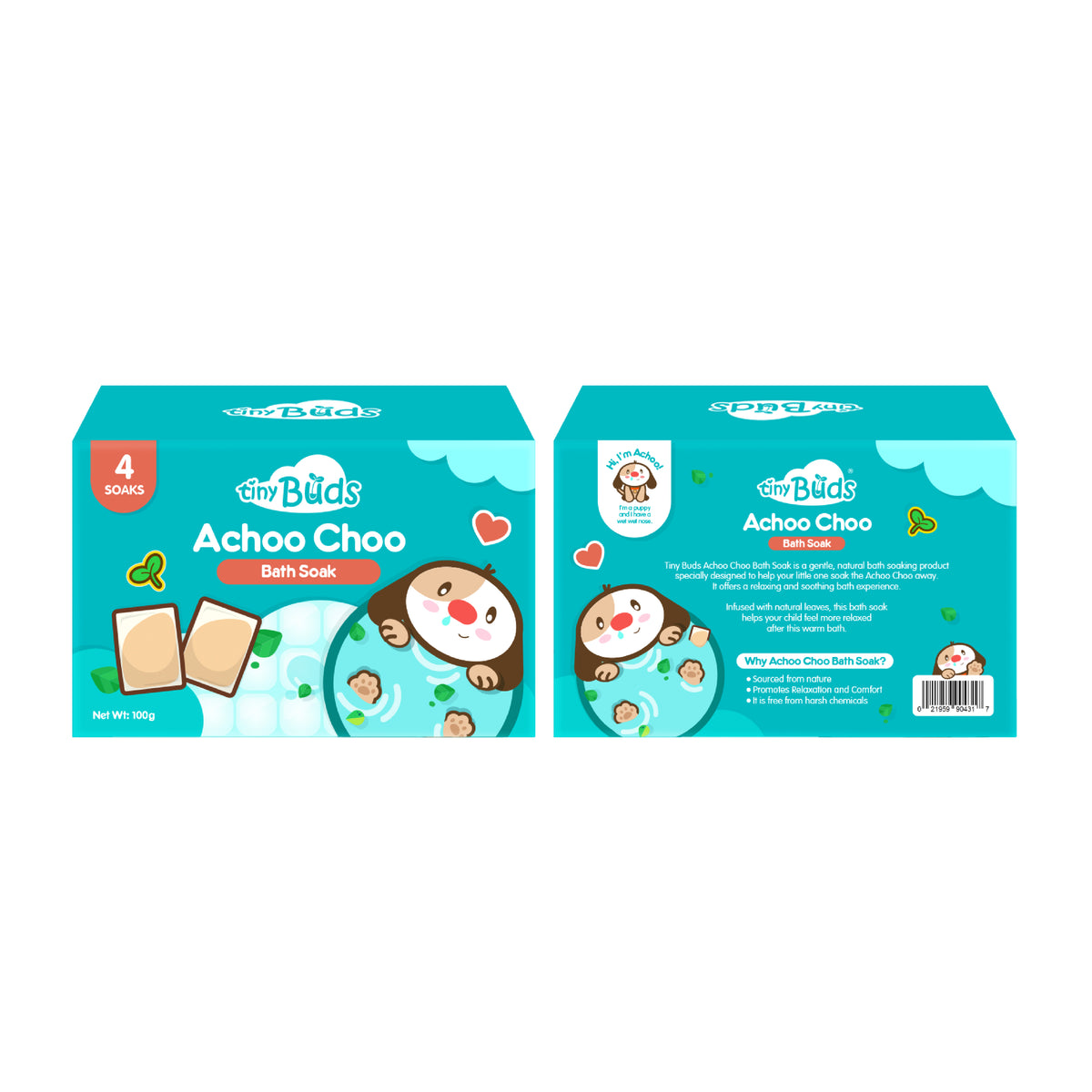 Tiny Buds Achoo Choo Bath Soak (4 pcs) | Stuffy Nose & Colds – Tiny ...