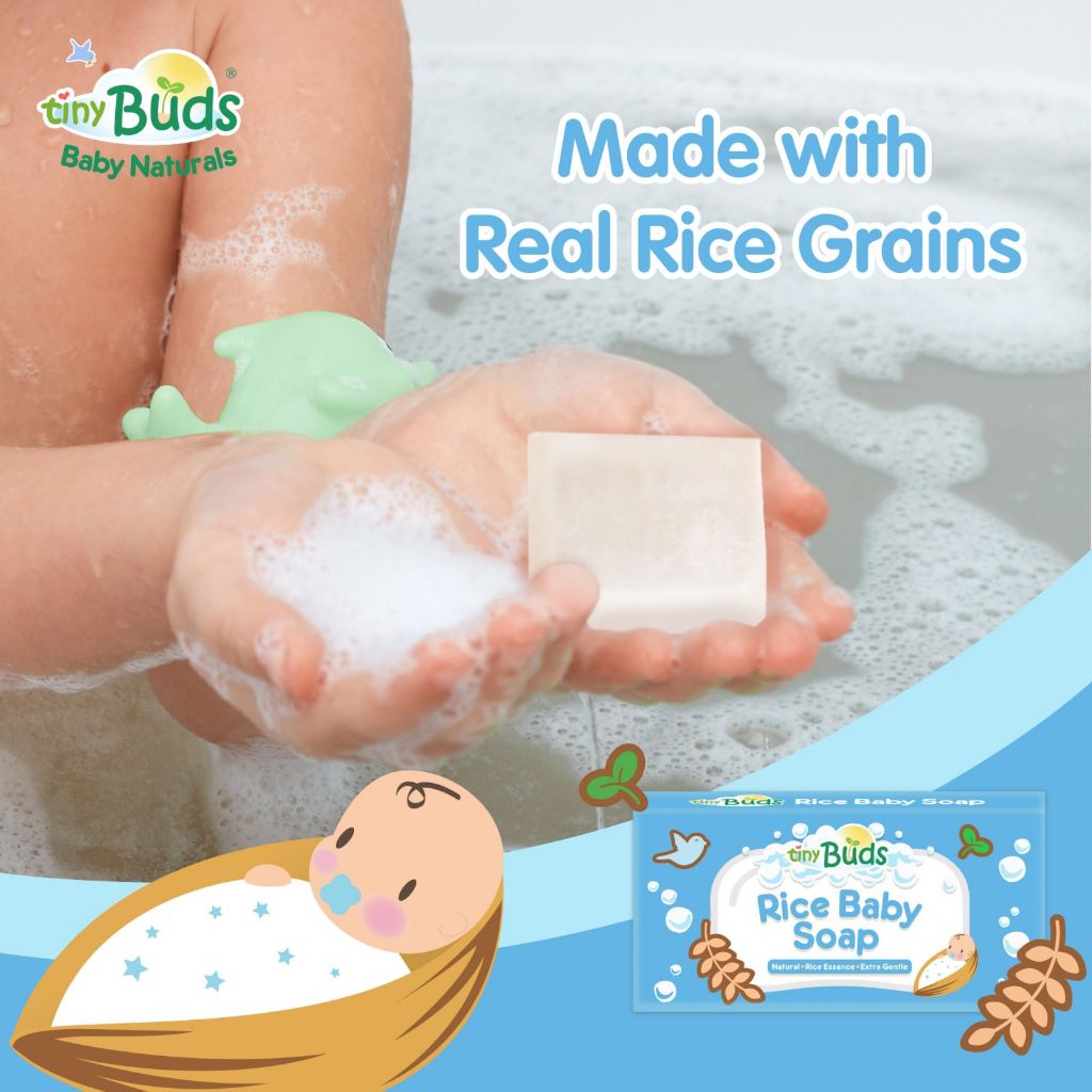 Tiny Buds Rice Baby Soap 130g – Tiny Buds Baby Naturals