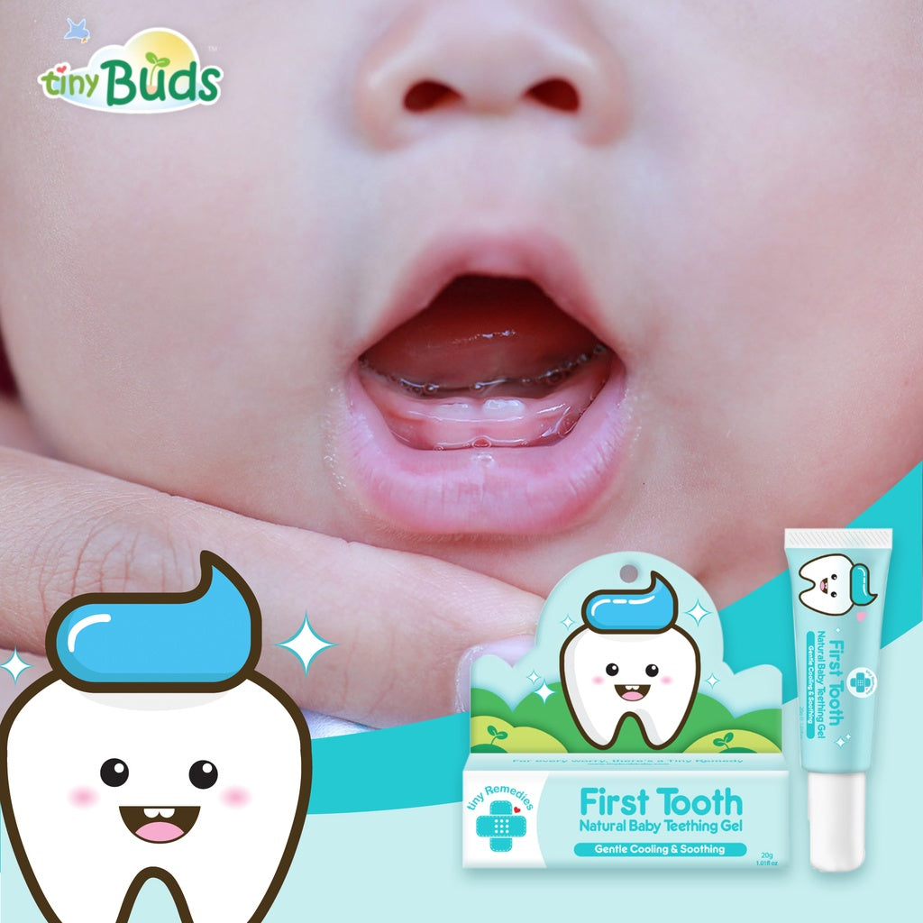 Tiny Remedies First Tooth Natural Baby Teething Gel (20g) – Tiny Buds ...