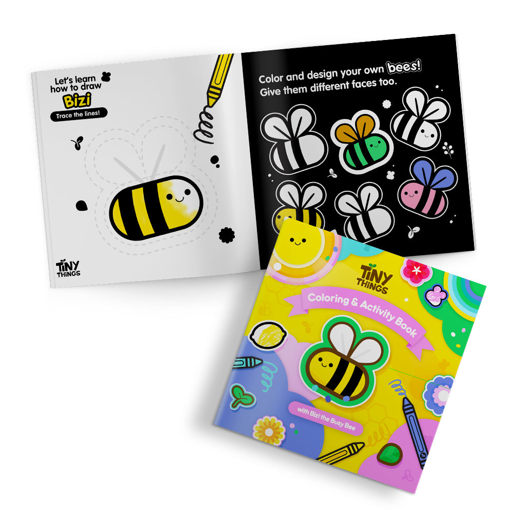 Tiny Things Coloring & Activity Book with Bizi The Busy Bee – Tiny Buds ...