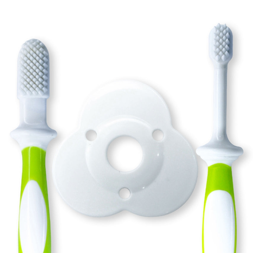 Tiny Buds Baby's First Toothbrush and Tongue Cleaner Set – Tiny Buds ...