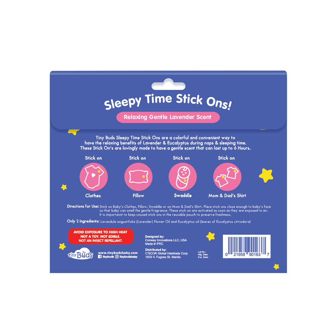Tiny Buds Sleepy Time Stick Ons (12pcs) – Tiny Buds Baby Naturals